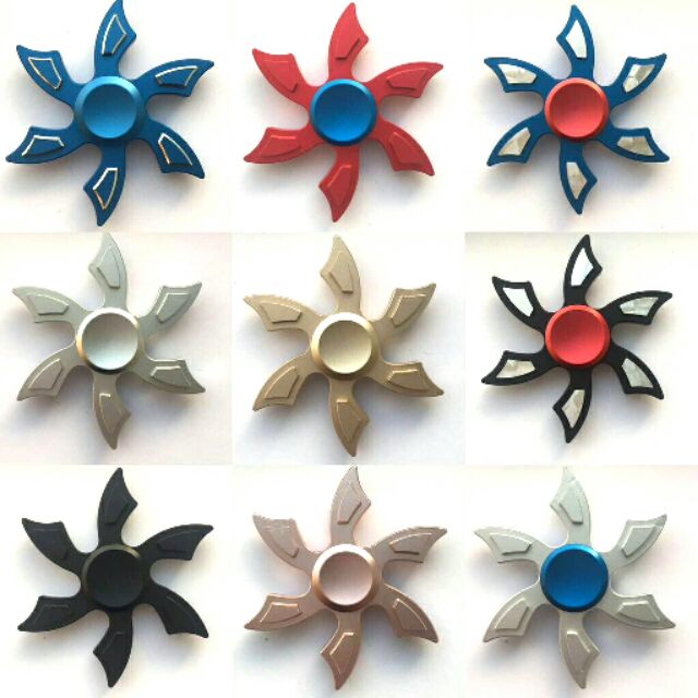 Metallic Leaf Fan Blades Fidget Spinner | Shopee Philippines