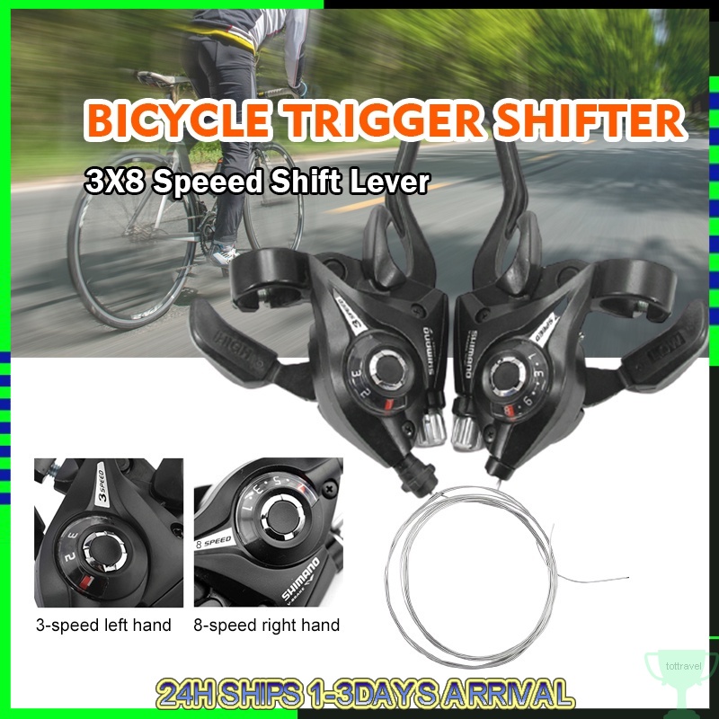 Shimano EF51 3x8 Bike Shifter Bicycle Bike Left Right Brake Lever Combo ...