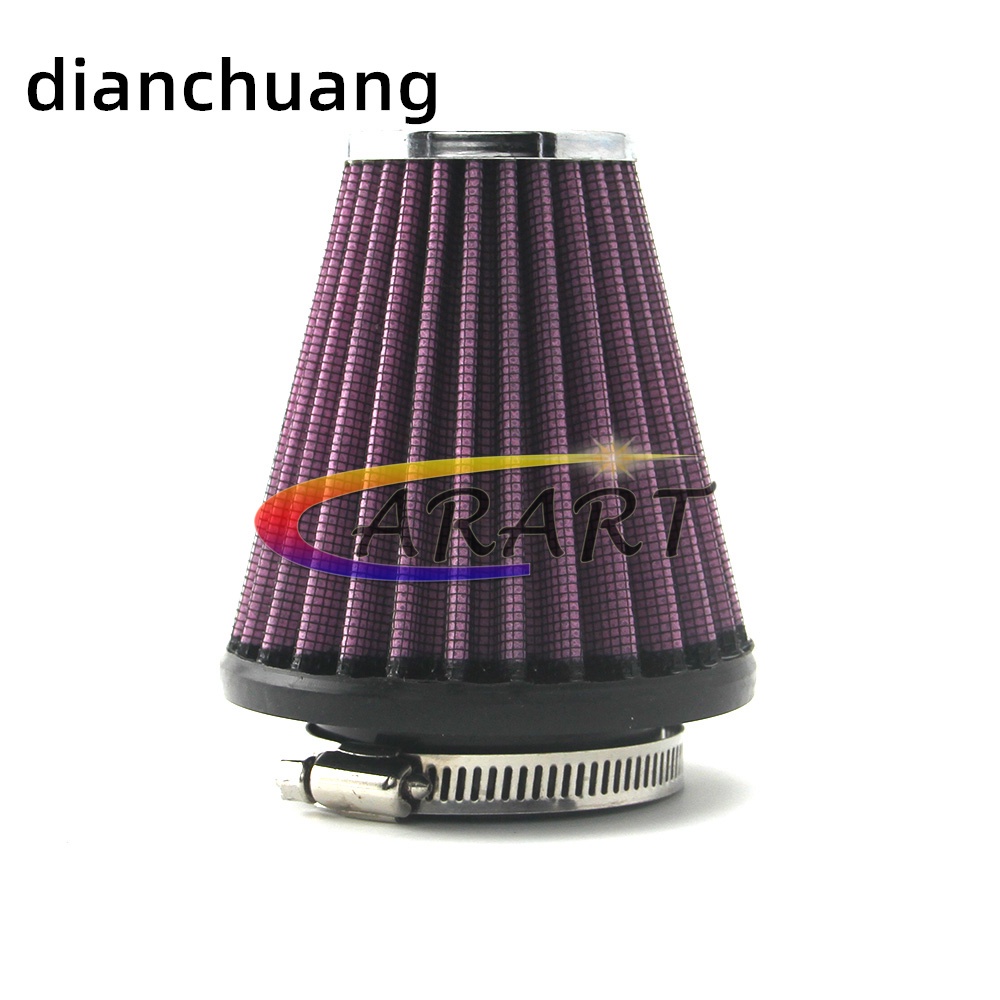 Universal Round Tapered Car Motorcycle Air Filter 51mm 2 inch Intake ...