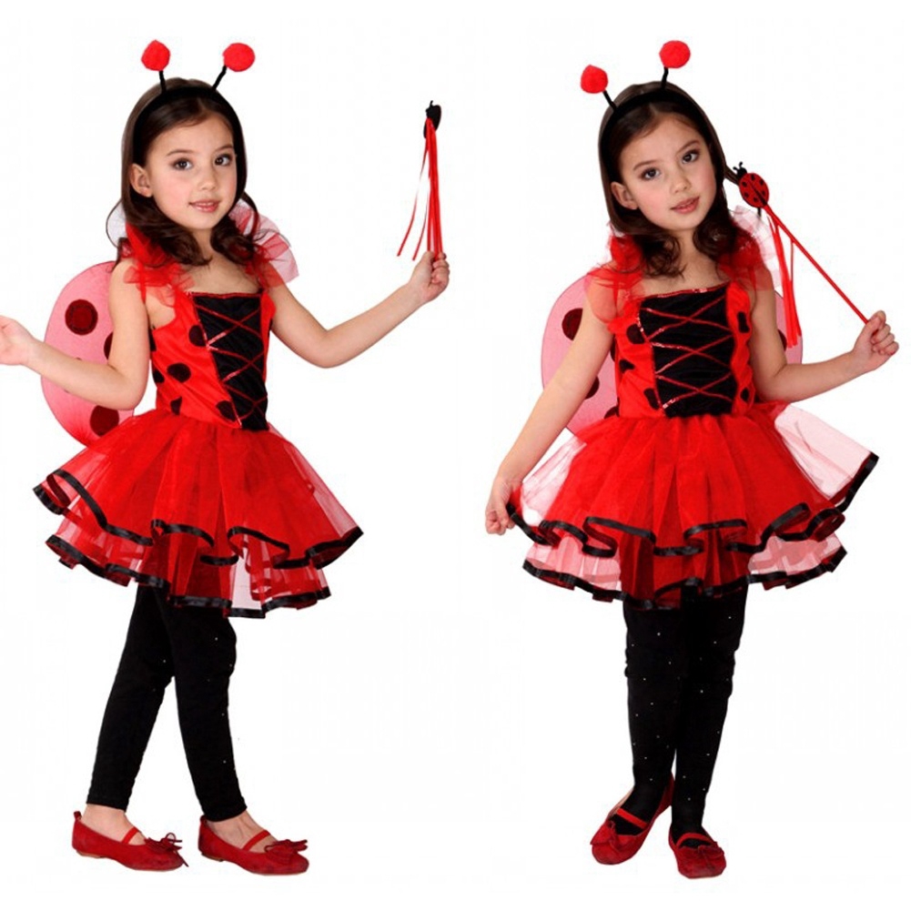 Lolanta Kids Girls Ladybug Costume Halloween Animal Fancy Dress Outfit ...