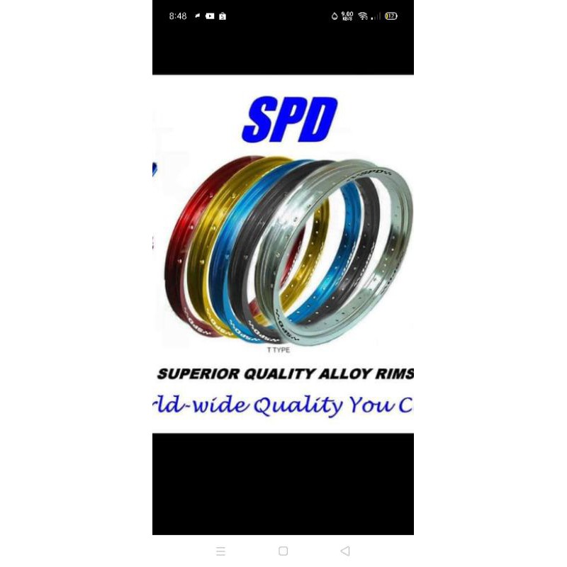 SPD RIM SILVER all sizes (36 holes per piece) | Shopee Philippines