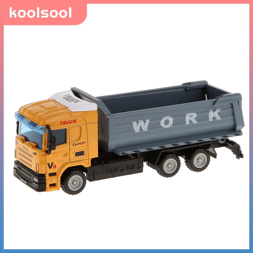 Mini 1:64 Diecast Tipper Tip Lorry Dump Truck Model Alloy Vehicle Cars ...