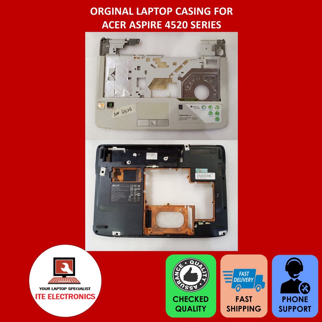 ACER ASPIRE 4520 SERIES PALMREST C CASE/ BOTTOM D CASE | Shopee Philippines