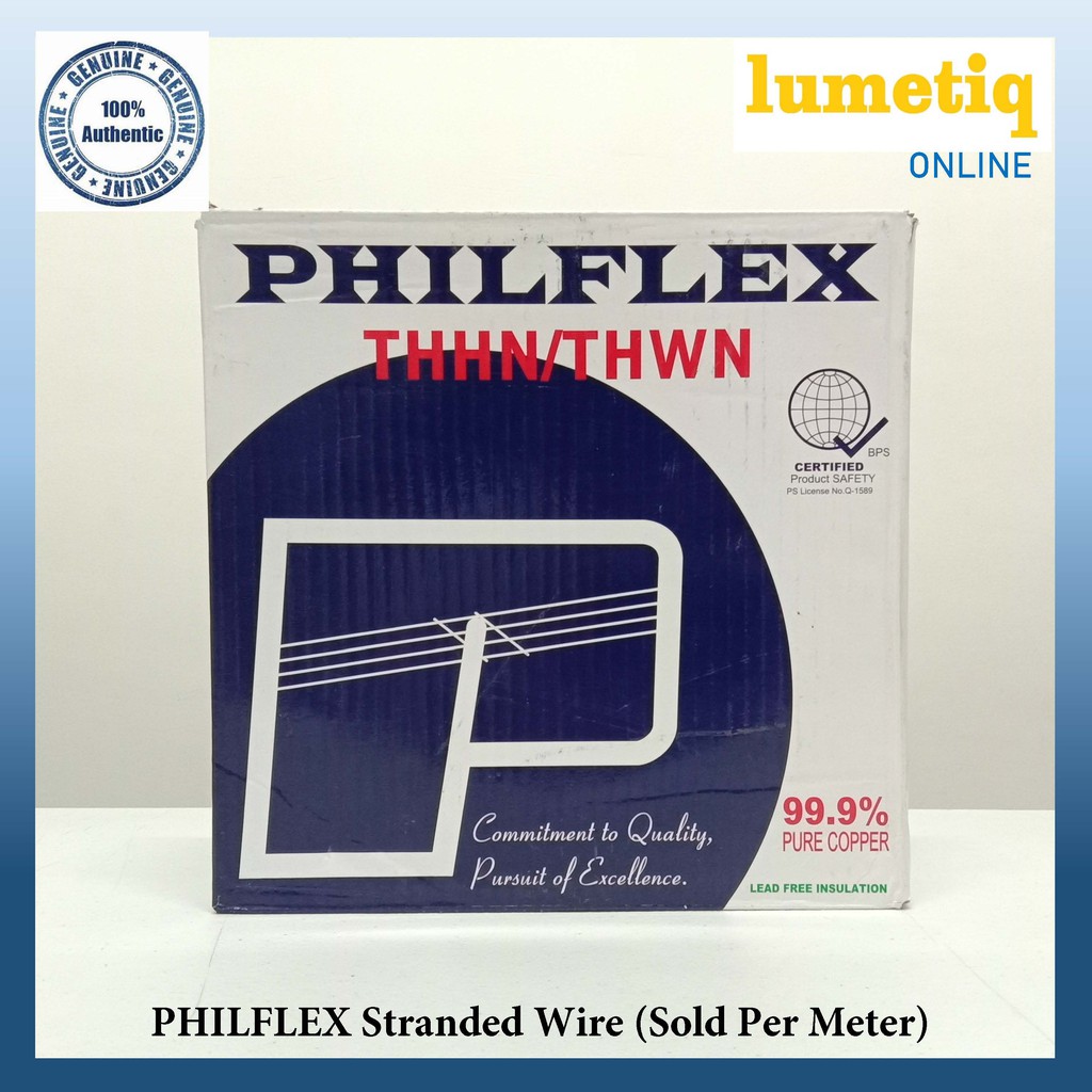 PHILFLEX THHN Stranded Wire (SOLD PER METER) 2.0mm2/3.5mm2/5.5mm2/8.0mm2 | Shopee Philippines