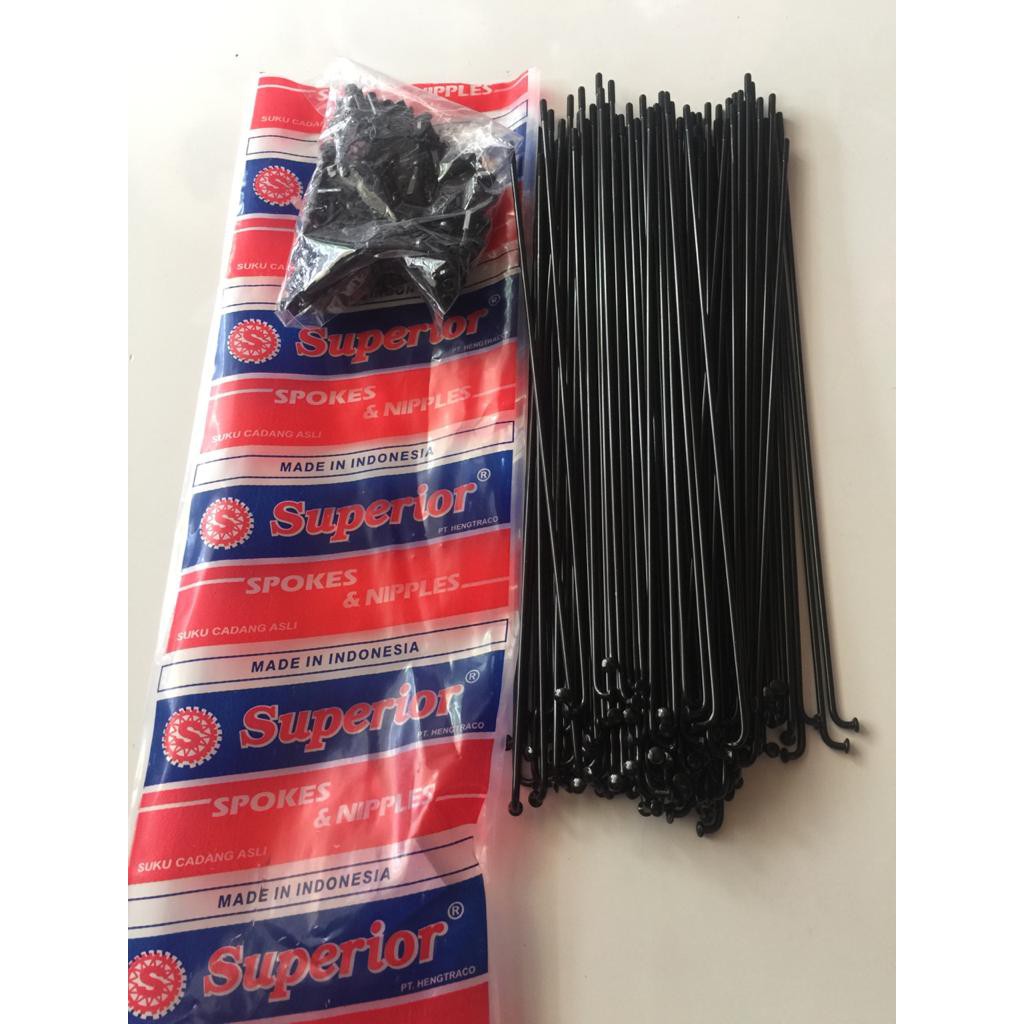 Bicycle Spokes 20pcs black superior gross 144pcs | Shopee Philippines