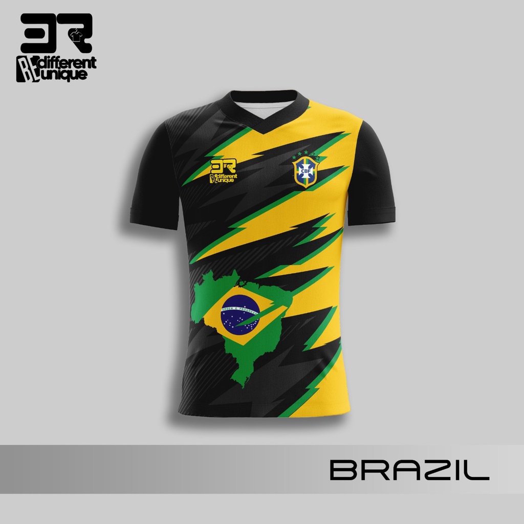 Brazil National Team Dryfit Wave 3R World Cup Fantasy Jersey T-Shirt ...