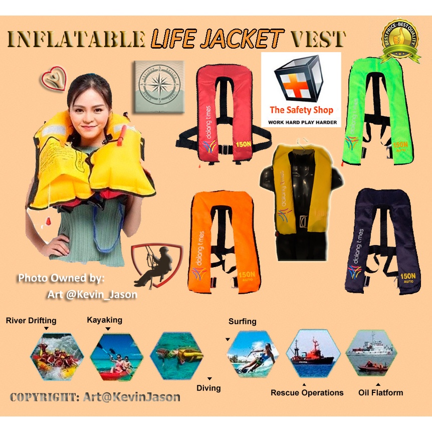 Inflatable Vest Life Jacket Vest Life Jacket Inflatable Vest Rescue ...
