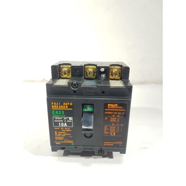 Circuit Breaker 10A 3Phase FUJI MCCB/ELCB(Original Made in Japan ...