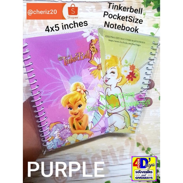 Tinkerbell Pocket Notebook | Shopee Philippines