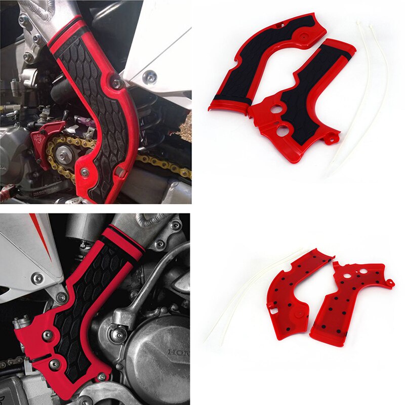 Motorcycle accessories Motocross Dirt Bike Red Frame Guard for Honda ...