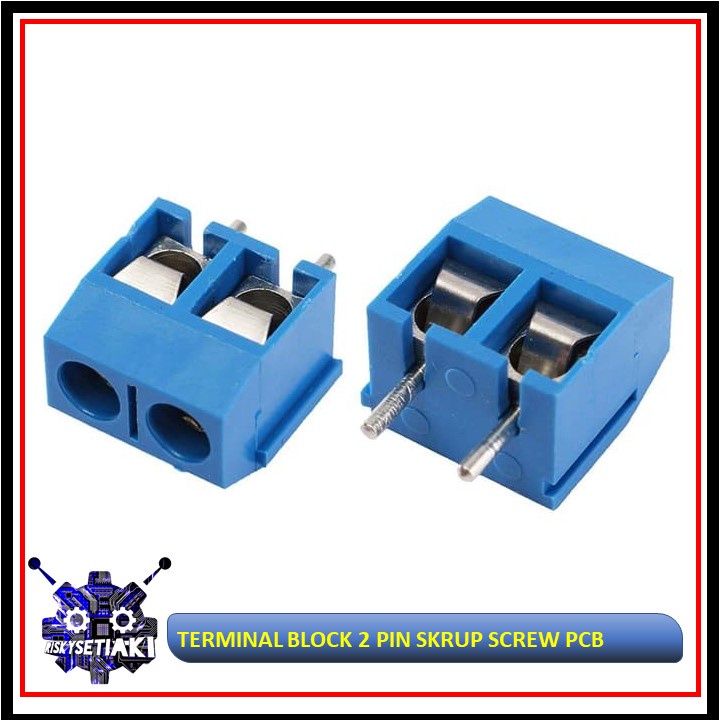 Terminal BLOCK 2 PIN SCREW PCB BLOCK 2P PITCH 5MM CABLE CONNECTOR ...