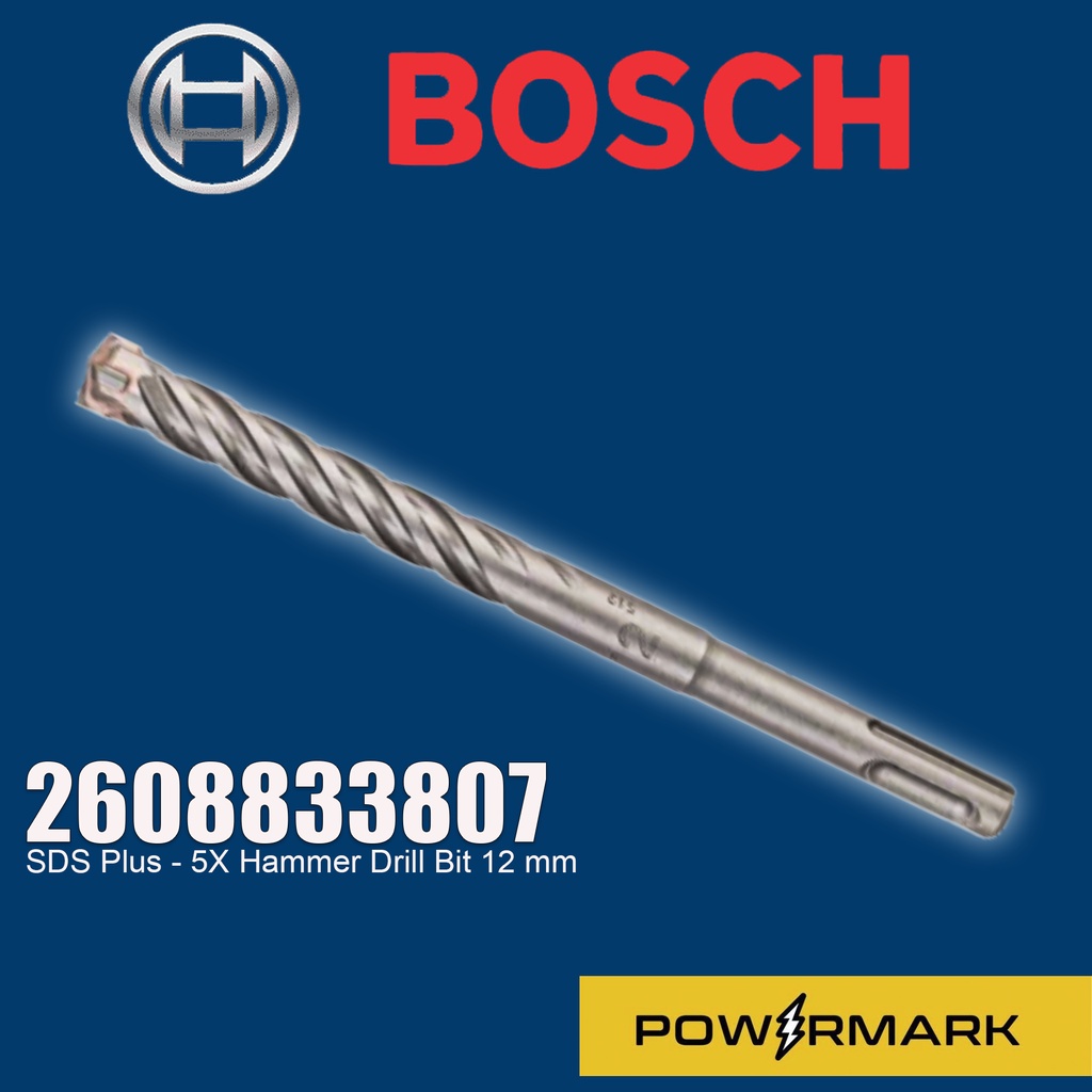 Bosch 2608833807 Sds Plus 5x Hammer Drill Bit 12mm [powermark Bac