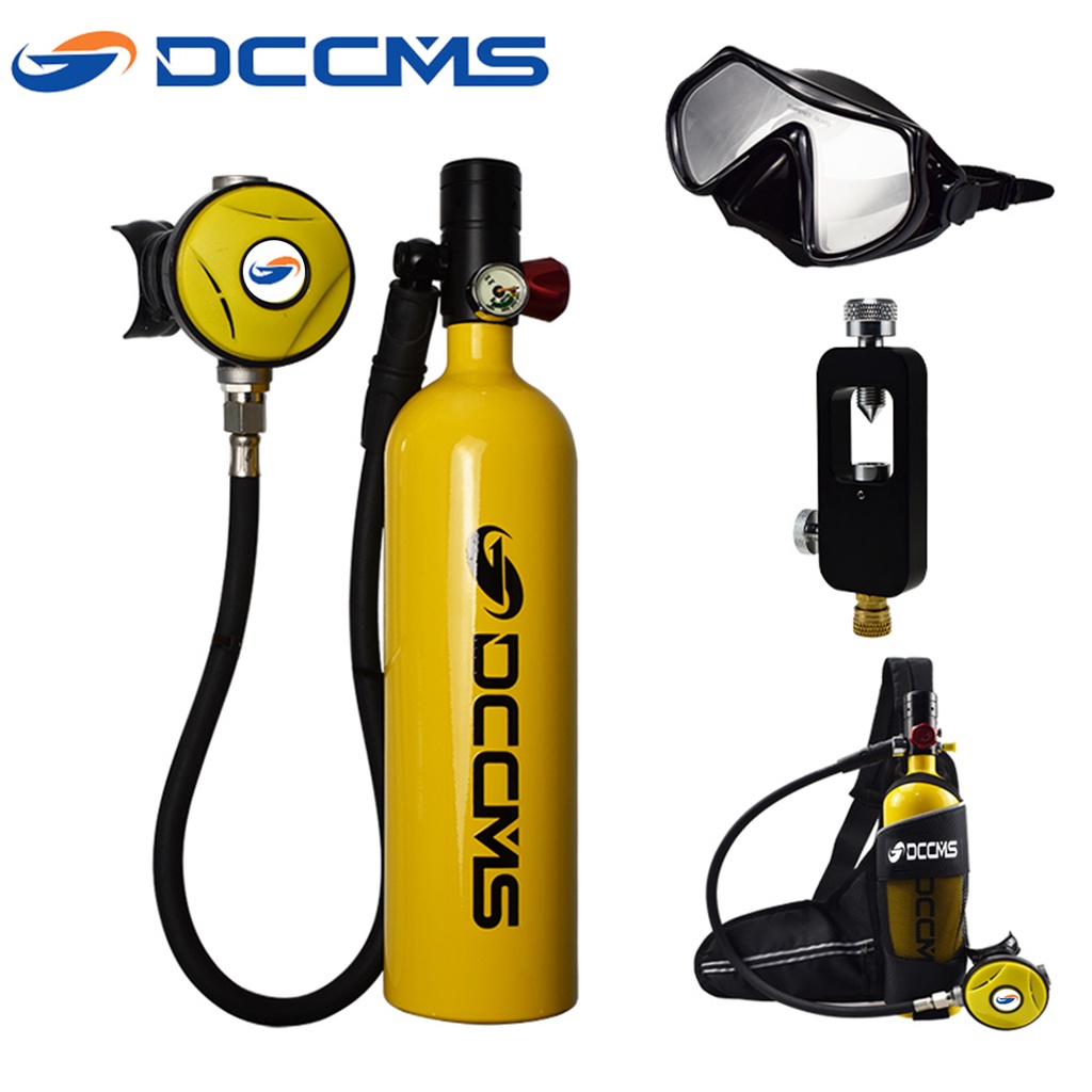 1L Diving System Mini Scuba Air Tank Scuba Oxygen Cylinder Reserve Air ...