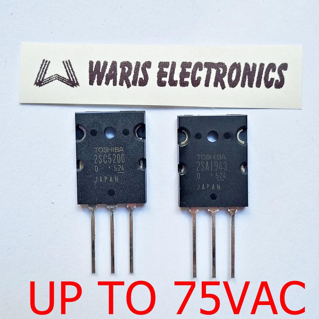 Toshiba Transistor 2SC5200 - 2SA1943 LOT 524 Original Japan | Shopee ...