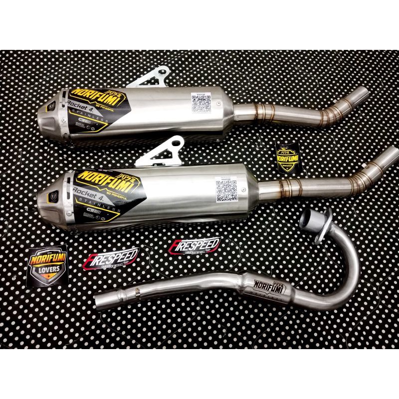 Norifumi Rocket 4 Stainles Pnp Exhaust Crf150l, Klx150, Klxbf, Wr155 ...