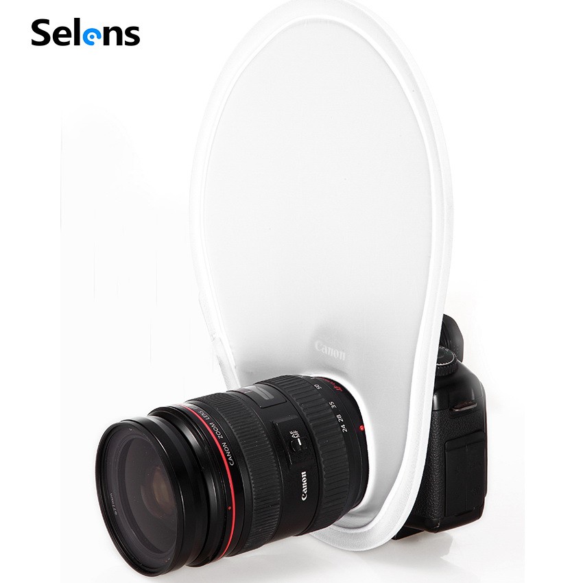 Selens Mini Circular Lens-Mount On Camera Reflector Diffuser | Shopee ...
