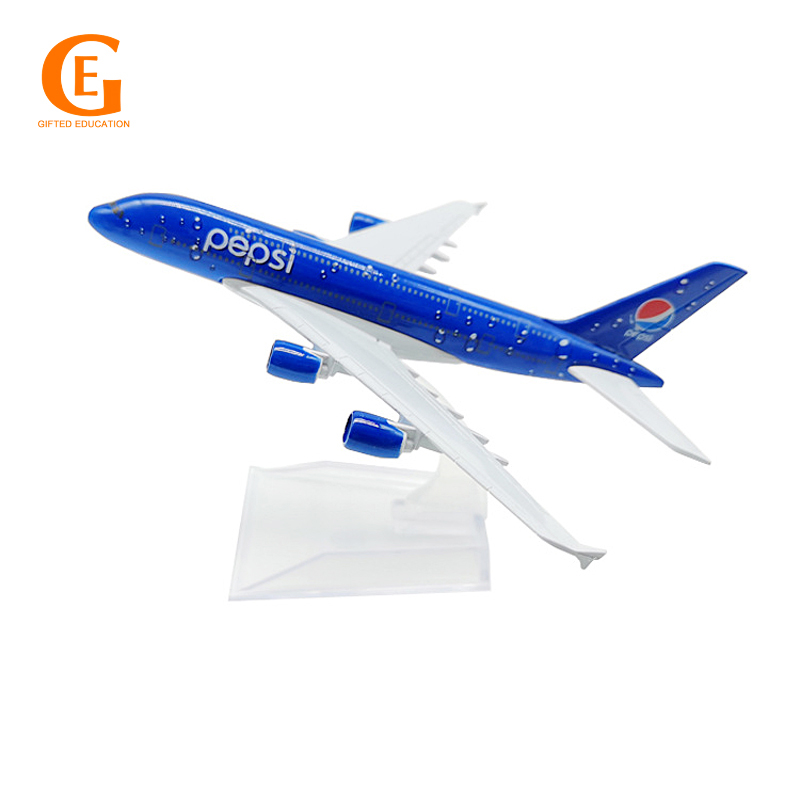 Air PEPSI A380 Plane Model Die-cast Metal Simulation Passenger Airbus ...