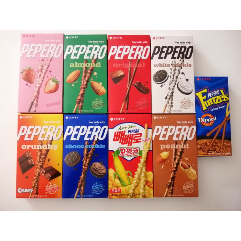 LOTTE Pepero Chocolate Sticks Variety Flavors Original,