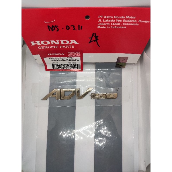Honda ADV 150 GOLD EMBLEM | Shopee Philippines