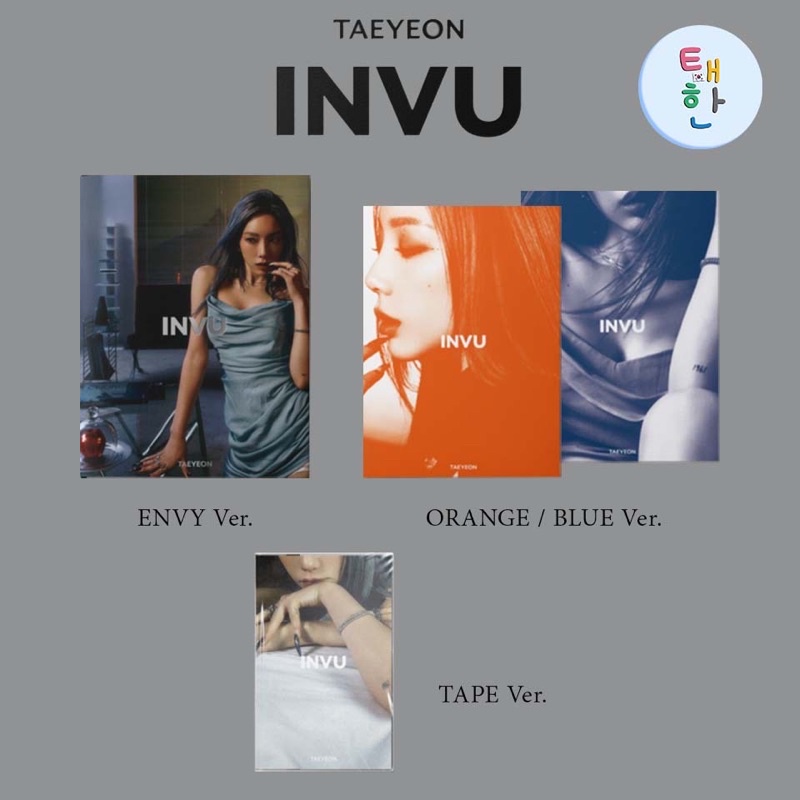 [TAEYEON] INVU Album (BLUE Ver./ORANGE/ENVY/Tape Ver.) | Shopee Philippines