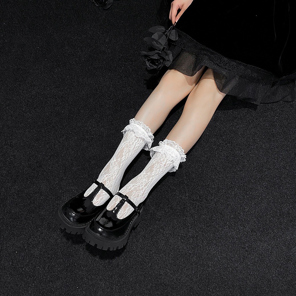 YFGSC-1731 Lace Net Socks JK Style Cute Sweet Socks Lolita Stocking ...