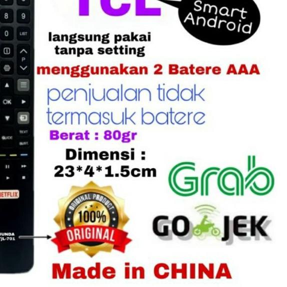 Junda 701 Universal TCL Smart Tv Remote Control Suitable For LED Tv TCL Smart Tv Android ...