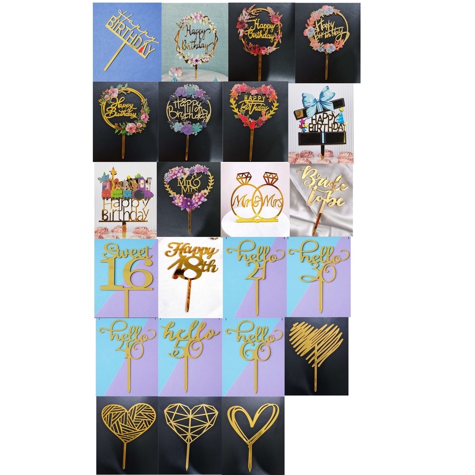 Christmas Topper CAKE TOPPER BATCH 2 (Christmas topper, Happy Bithday ...