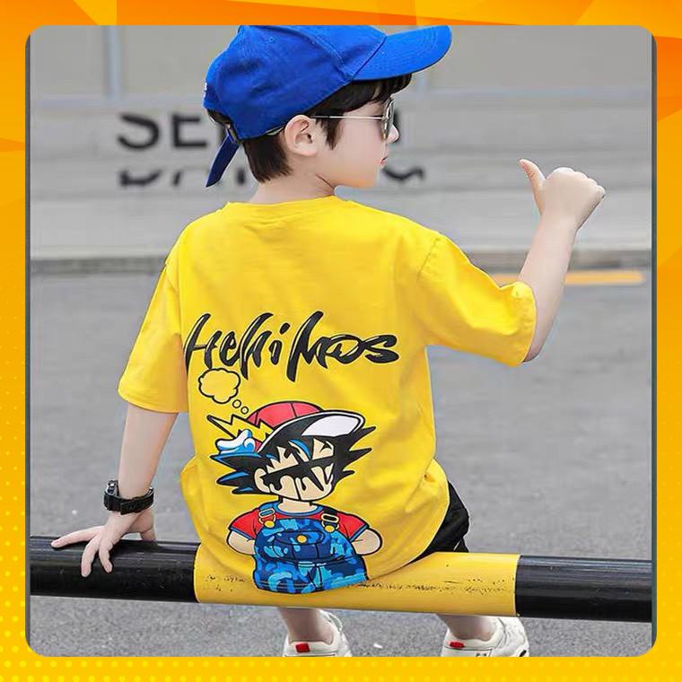 Cute short-sleeved boys' t-shirt set for children 10-52kg - BOYS' SET0 ...