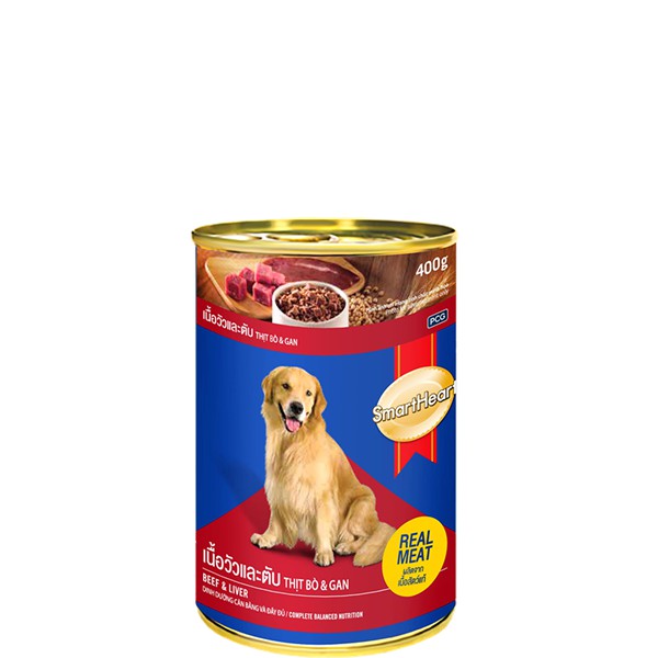 Combo of 3 cans of pate for dogs SMARTHEARTH beef and liver flavor ...