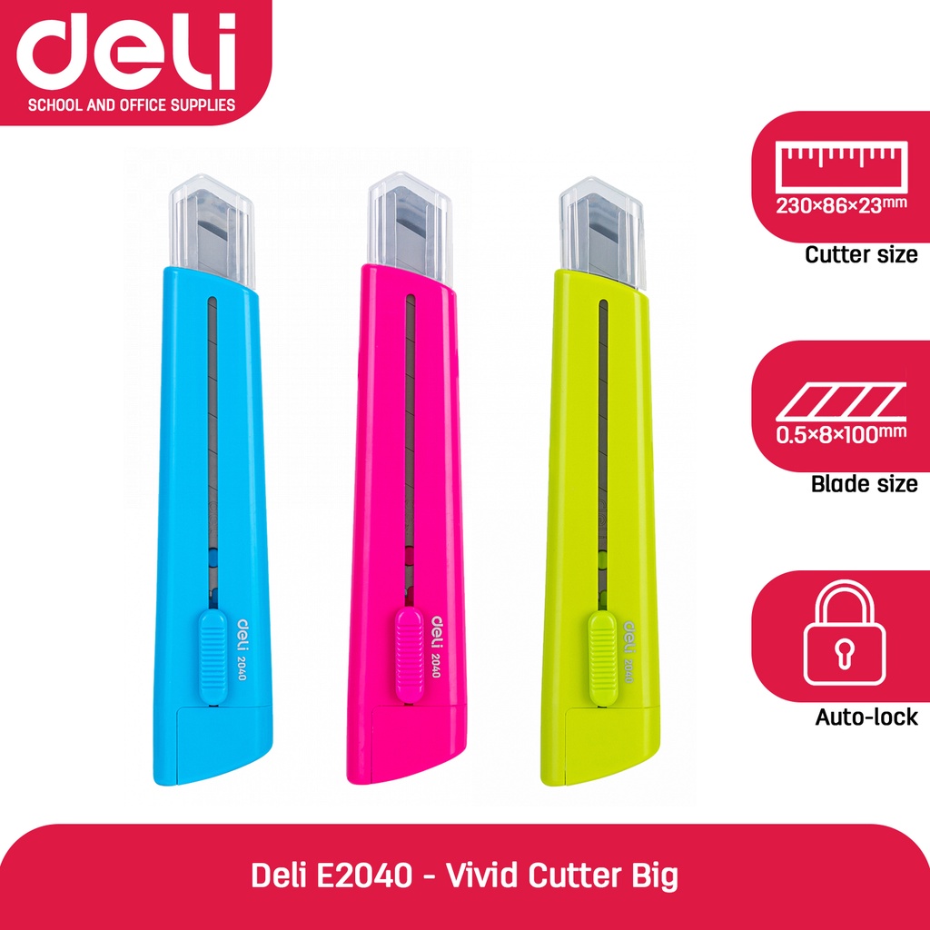 Deli E2040 - Vivid Cutter Big (1PC) | Shopee Philippines