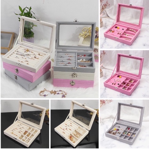 MINI88Gift Display Fashion Velvet Necklace Jewelry Box Bracelet ...