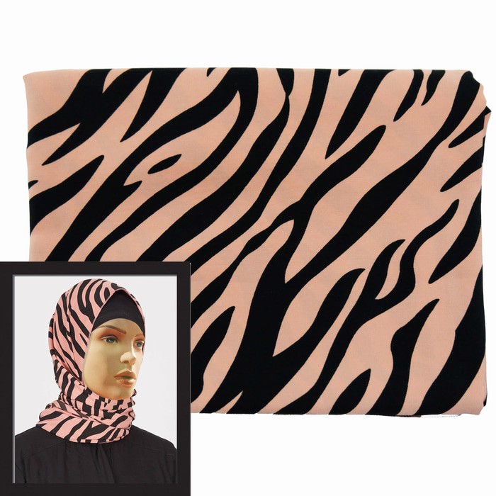 Hijab/hijab Women Poponina Pink Zebra Scarf | Shopee Philippines