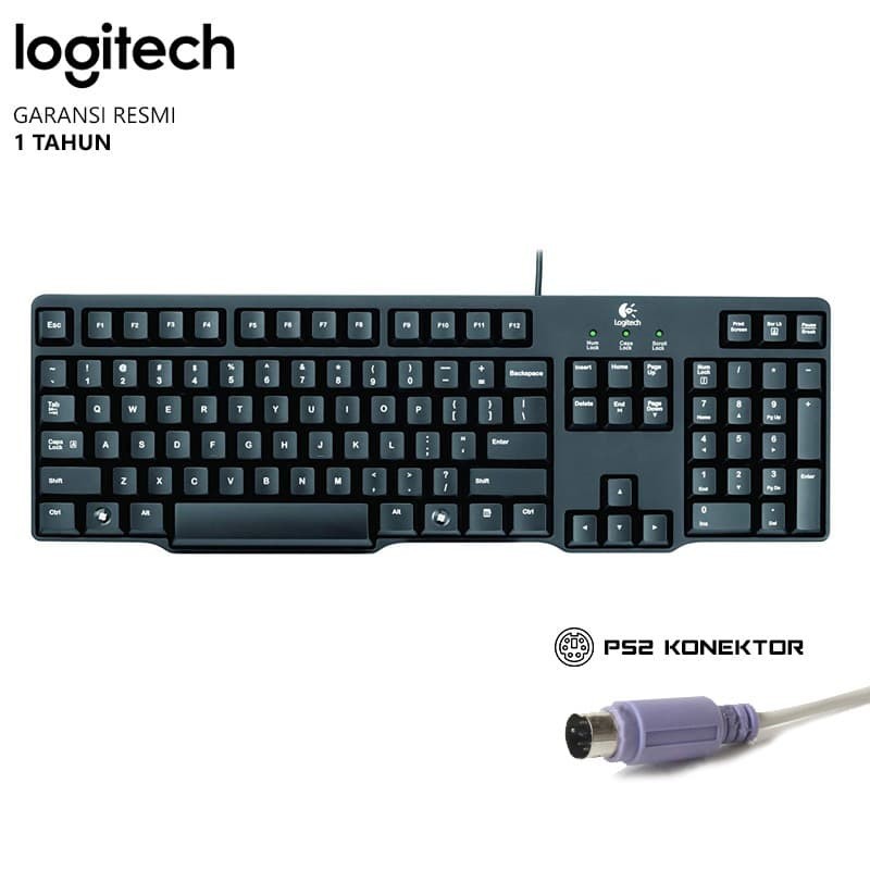 Logitech Keyboard K100/K100 Classic PS/2 | Shopee Philippines