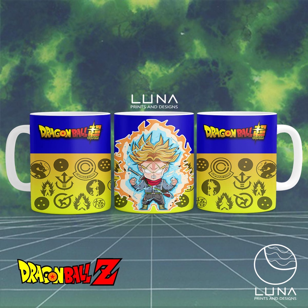 Dragon ball chibi Mug Collection Goku, Gohan, Cell, Brolly, Beerus ...