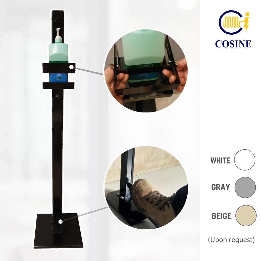 Foot Operated Alcohol Dispenser (Powder coated/ Rust Resistant ...