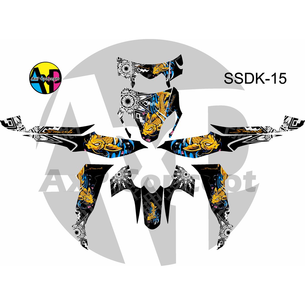 Suzuki Smash 115 Full Decals SSDK-15 (Laminated) | Shopee Philippines