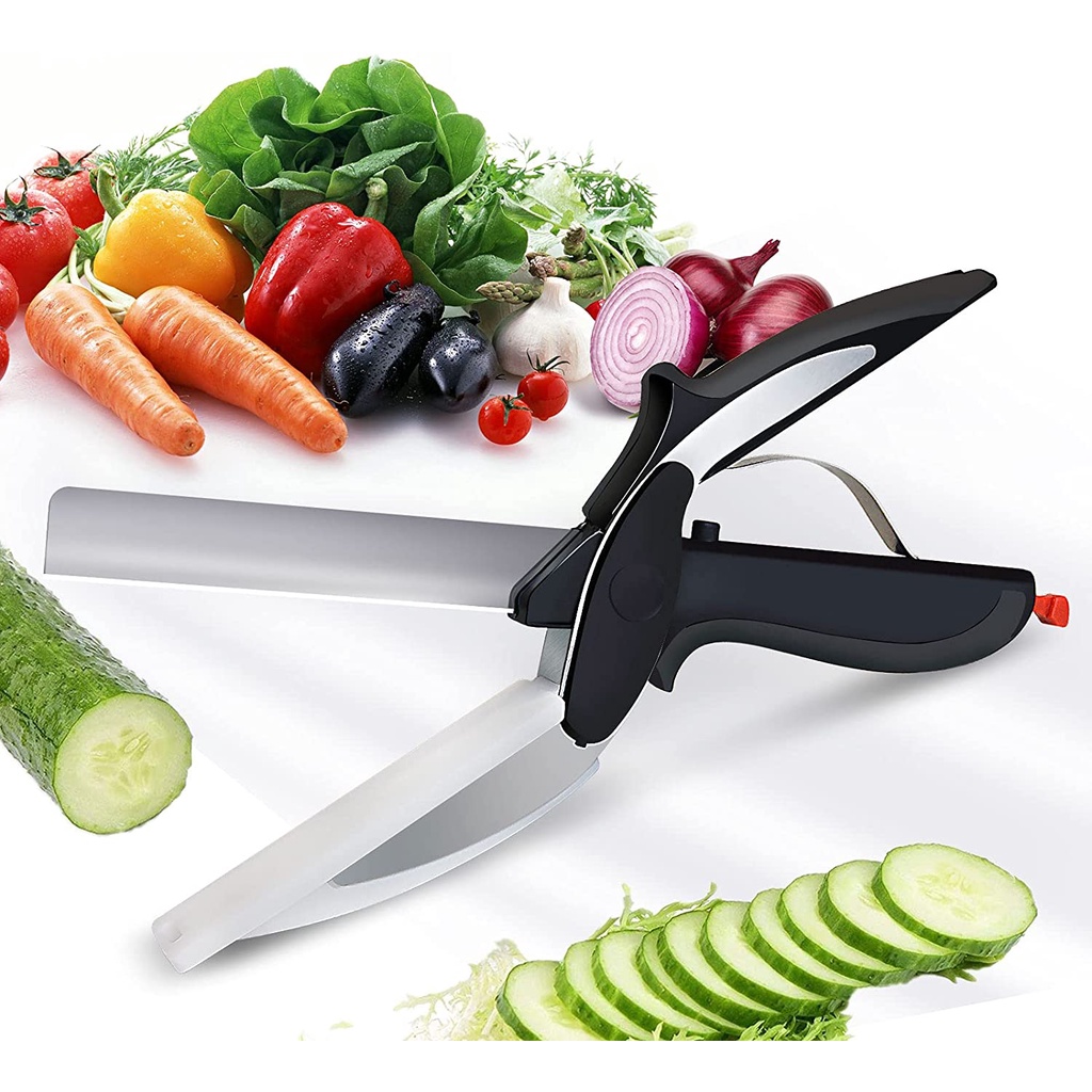 Clever Cutter 2-in-1 Knife & Cutting Board- Quickly Chops Your Favorite ...