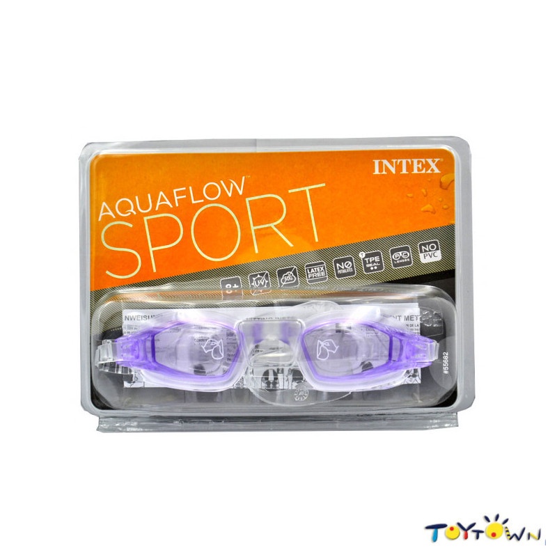 Intex Aquaflow Free Style Sport Goggles (Purple) | Shopee Philippines