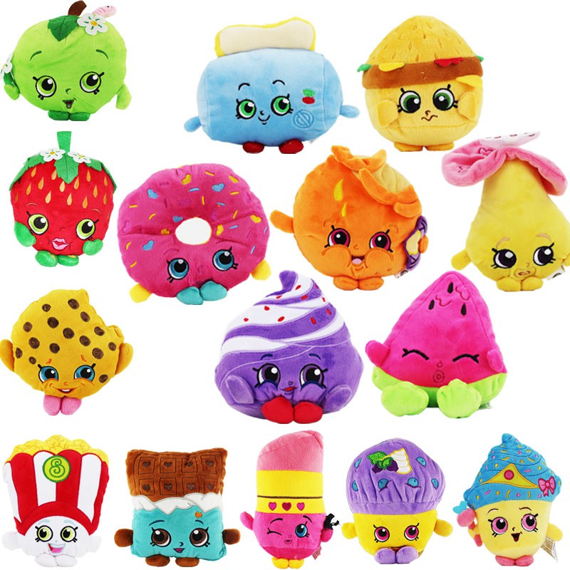 Shopkins Fruit Plush Toys Mini Muffin Doughnut lipsticks Apple ...