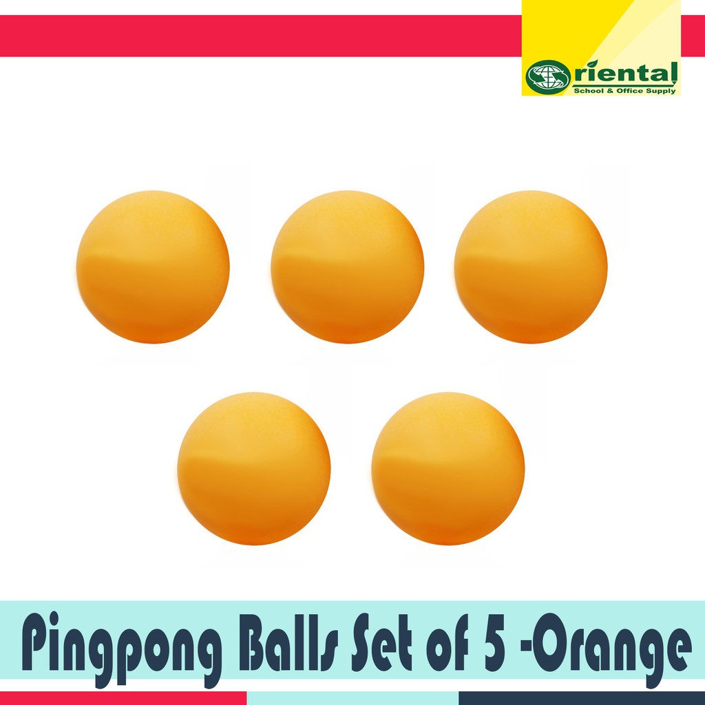 Set of 5 Pingpong Balls in a pack - Color white & Golden Yellow ...