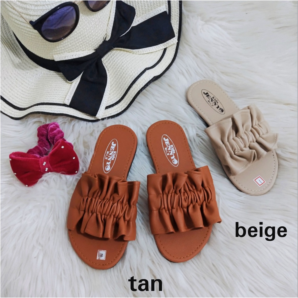 JENNY_O KIDS Crumple One-band (8-12yo, 33-35Eu) Girls Korean Slip On ...