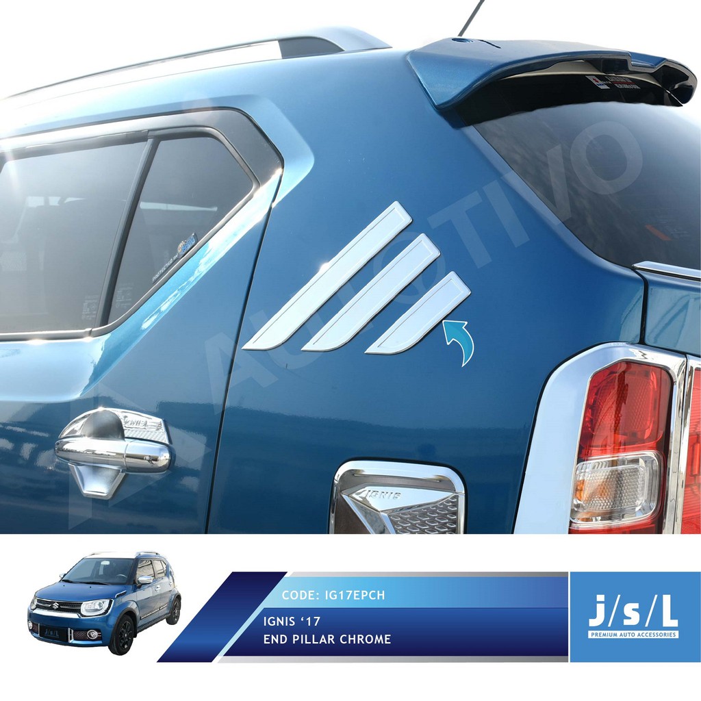 Suzuki Ignis JSL Rear Pole Wing/End Pillar Chrome | Shopee Philippines