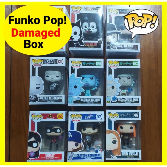 Funko Pop! Slightly or Damaged Box C for 495 each!! | Shopee Philippines