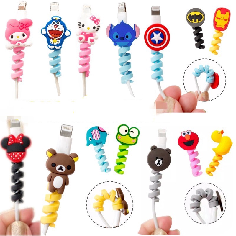 Universal Character Cable Cord Saver cartoon Protector COD RANDOM ...