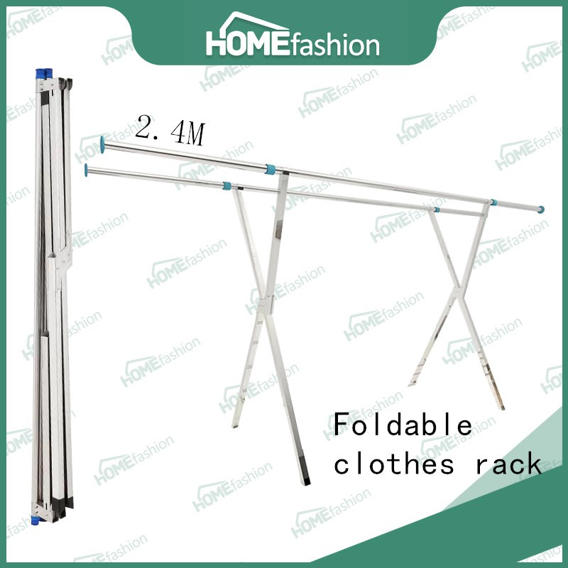 Foldable & Adjustable Stainless Steel Sampayan (Heavy Duty) | Shopee ...