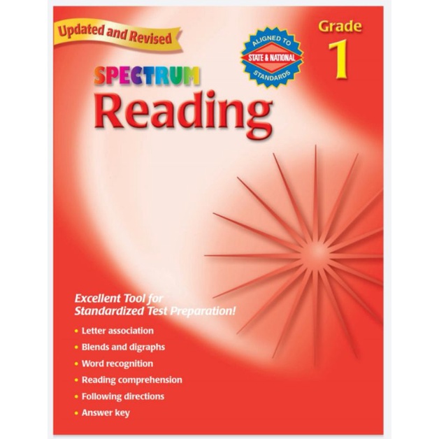 Spectrum Reading for Grade 1& 2 (168 PAGES: FREE BOOKBIND) | Shopee ...