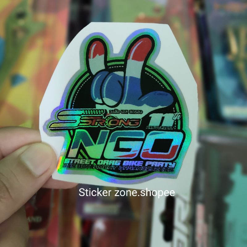 Sticker zone hologram ngo drag bike | Shopee Philippines