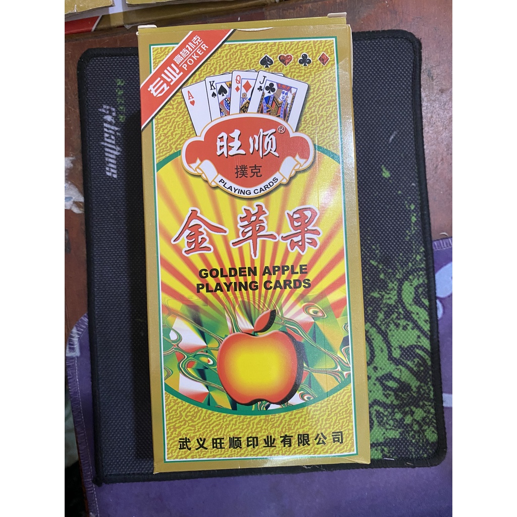 Beautiful 52-Card Golden Apple Tu Lo Kho Card Set (10 Sets) | Shopee ...