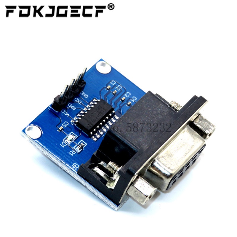 MAX3232 RS232 to TTL Serial Port Converter Module DB9 Connector MAX232 ...