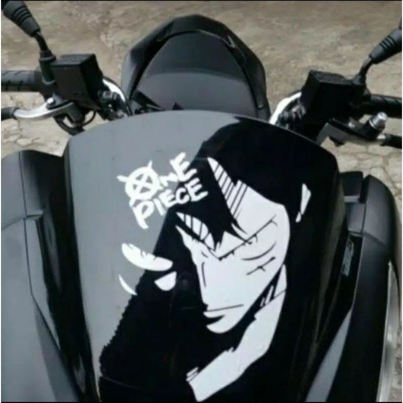 Pcx 150 visor sticker luffy image/PCX 150 motorbike sticker/PCX 160 ...